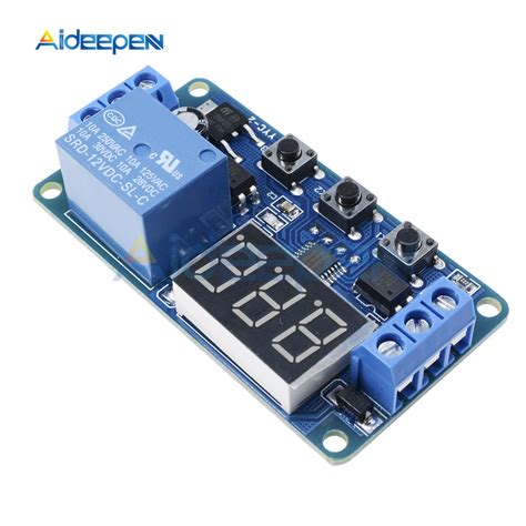 led digital display home automation delay relay trigger time circuit t