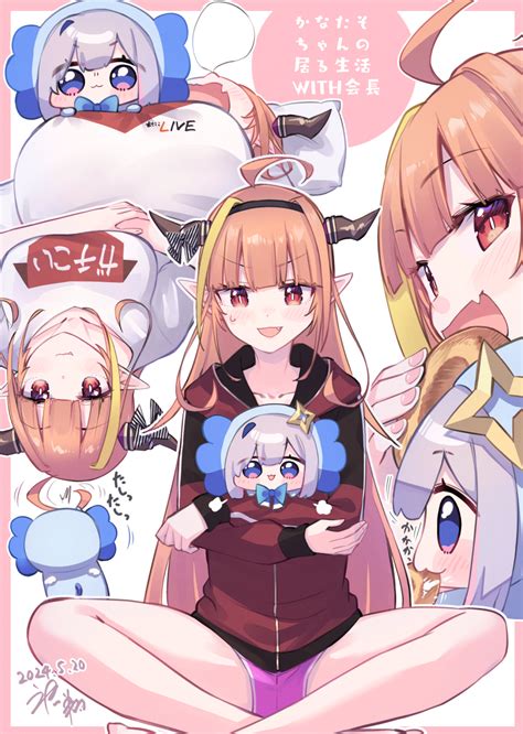 Amane Kanata Kiryu Coco And Kiryu Coco Hololive Drawn By Hikawa Shou Danbooru