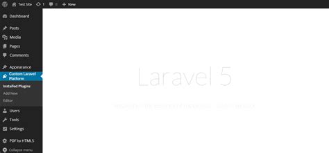 Php Integrating Laravel Application Into Wordpress Inside Plugin Panel Admin Stack Overflow
