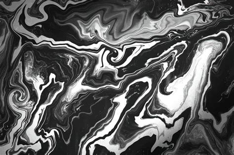 Black And White Liquid Marble Texture Background 7120838 Vector Art At