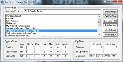 Change File Time Download Softpedia