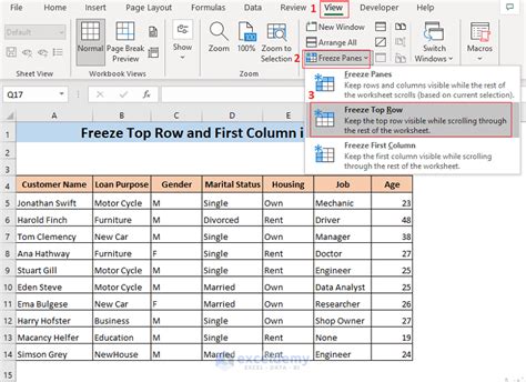 Freeze Column And Row Panes In Excel At Frederick Rosado Blog
