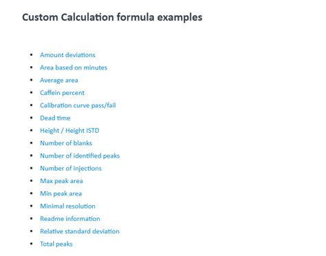Custom Calculation Forum Chromatography Software Agilent Community
