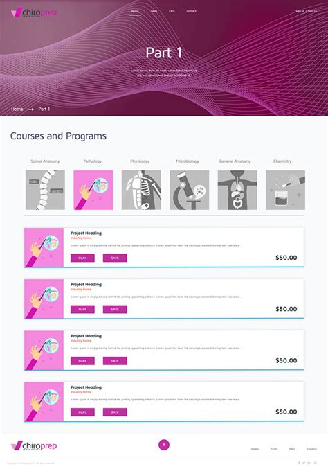 Website UI UX Redesign Chiroprep Com On Behance