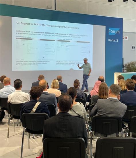 Well Received Session By Marc Thier At The Dsag Annual Conference The