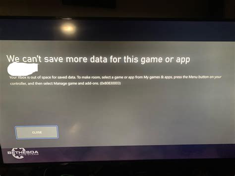 We Cant Save More Data For This Game Or App” Rskyrimmodsxbox