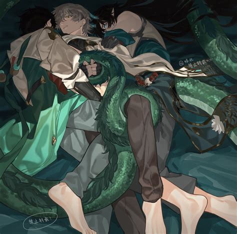 Trailblazer Caelus Dan Heng And Dan Heng Honkai And 1 More Drawn By Miemiebei Danbooru