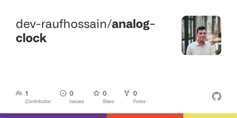 Github Dev Raufhossainanalog Clock