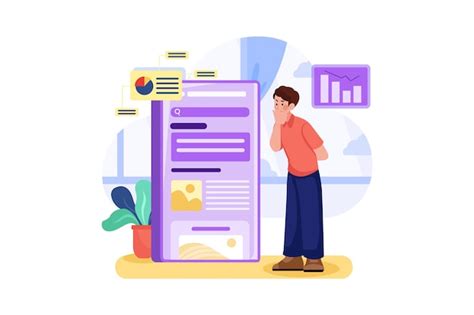 Premium Vector Mobile Seo Illustration Concept On White Background