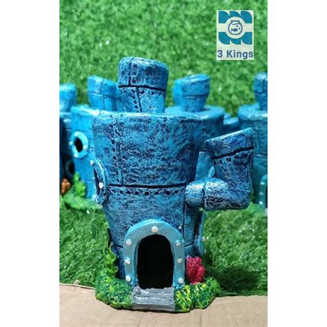 𝟑𝐊𝐈𝐍𝐆𝐒 Bottomite House Spongebobs Bikini Bottom Houses Aquarium Figurines Shopee Philippines