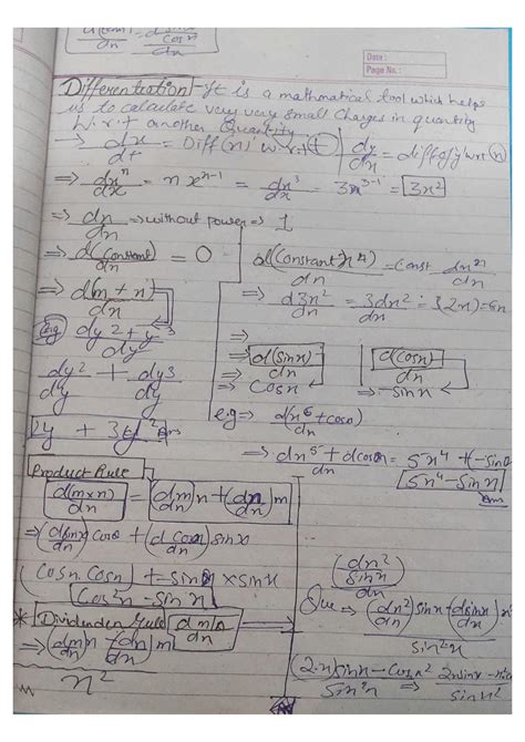 Solution Differentiation And Integration Studypool