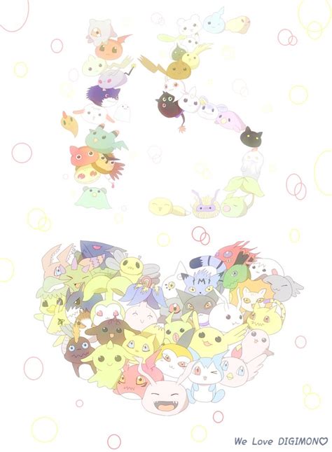 Babydmon Budmon Caprimon Chibimon Chocomon Cupimon Dorimon Gigimon Gummymon Koromon