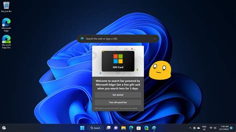 Windows 11 Stable Version Edge Dev As Default Browser And This New Search Bar Appears On My