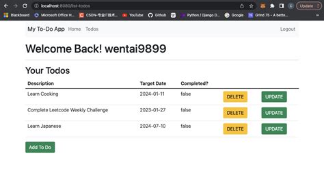 Github Wintai9899springboot Todo App Simple Personal Task