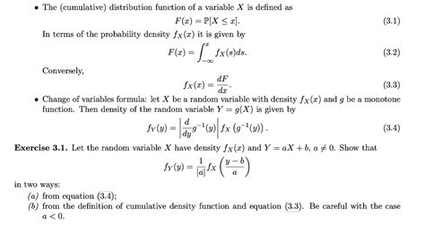 Solved Let The Random Variable X Have Density Fx X And Y