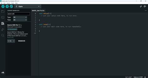 Opta™ Azure Iot Tutorial Library Manager
