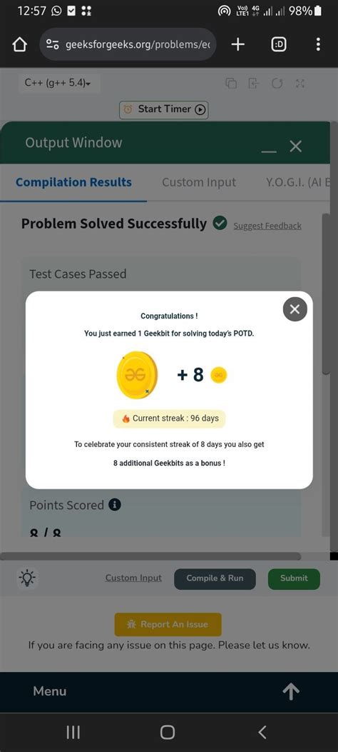 Swetha M On Linkedin Geekstreak2024 30daychallenge Codingjourney