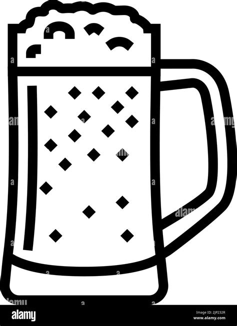 Beer Beverage Drink Line Icon Vector Illustration Stock Vector Image And Art Alamy