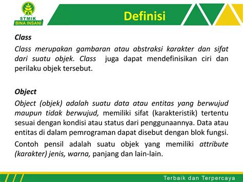 Pertemuan 13 Object Oriented Program Oop Ppt
