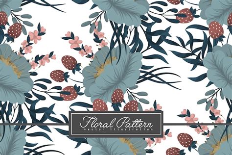 Premium Vector Seamless Floral Pattern In Vector Wallpaper Template