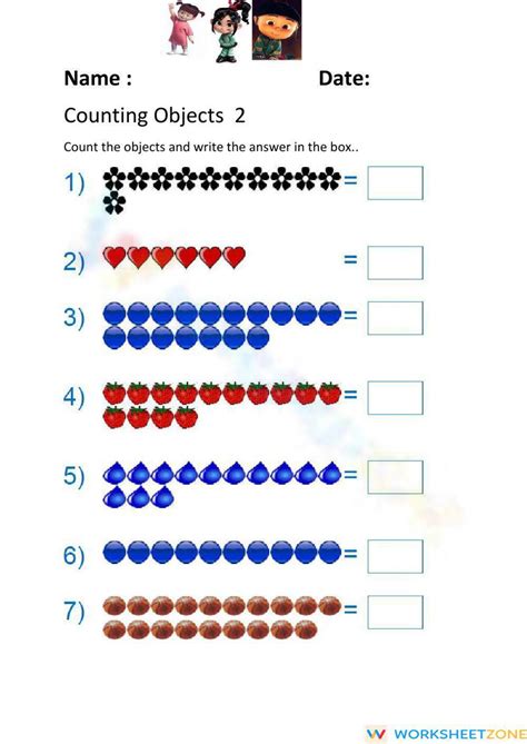 Counting Objects 2 Worksheet