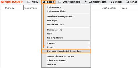 Removing Ninjascript Add Ons Ninjatrader Desktop