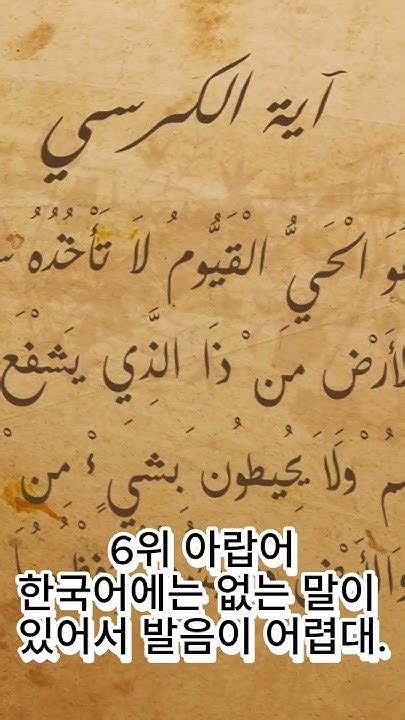 세계에서 가장 배우기 어려운 언어 Youtube