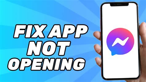 how to fix messenger app not opening on android and ios youtube