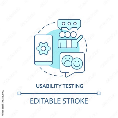 Usability Testing Turquoise Concept Icon Users Feedback Mobile First