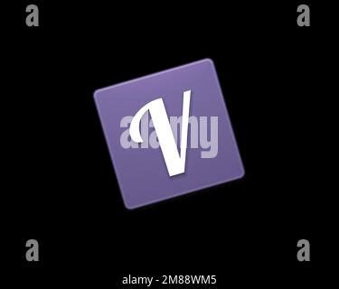 Vala Programming Language Logo Black Background Stock Photo Alamy