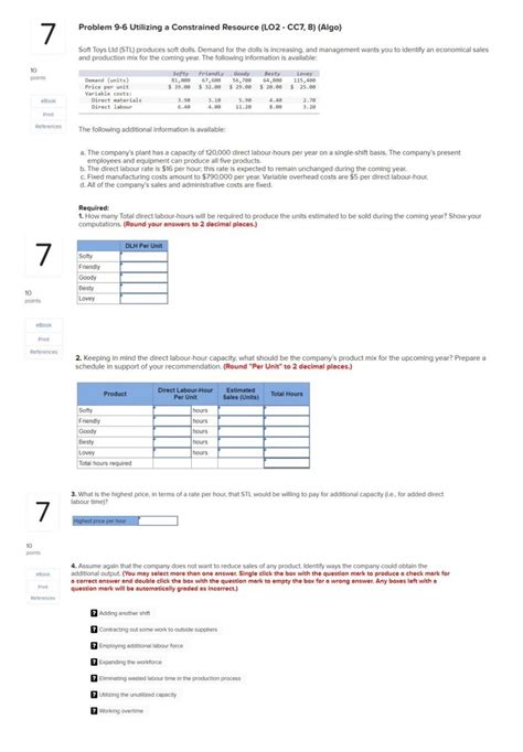 Solved Problem 96 ﻿utilizing A Constrained Resource Lo2
