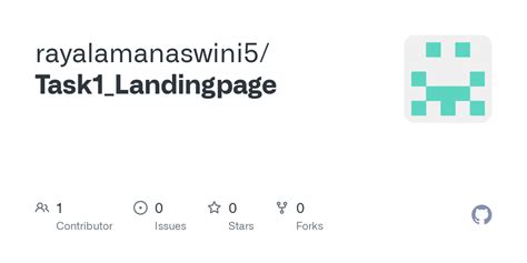 Github Rayalamanaswini5task1landingpage