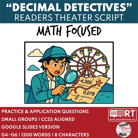 Decimal Detectives Math Readers Theater Script For Grades 4 To 6