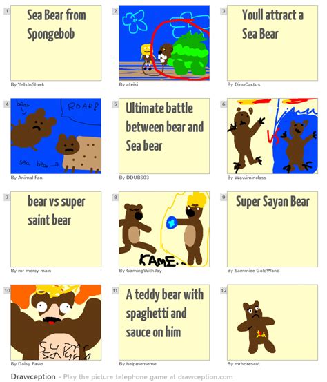 Sea Bear From Spongebob Drawception