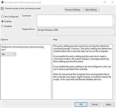 How To Disable Command Prompt On Windows 1110