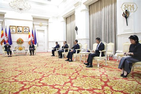 សម្តេចតេជោ ហ៊ុន សែន អញ្ជើញជួបពិភាក្សាការងារជាមួយប្រធានមូលនិធិនីប៉ុន The Nippon Foundation