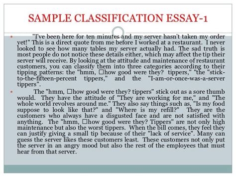 What Is An Example Of Classification Paragraph At Max Bosch Blog