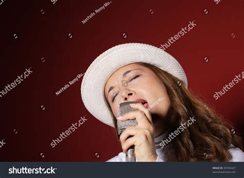 Sexy Singer Vintage Microphone Shutterstock