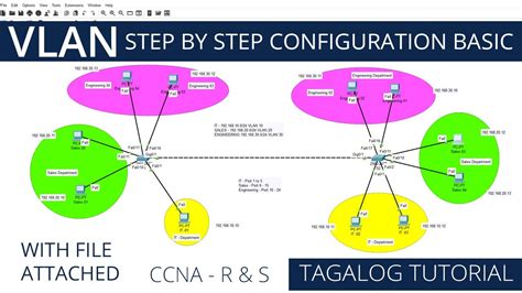 Vlan Step By Step Tagalog Tutorial Ccna Packet Tracer Youtube