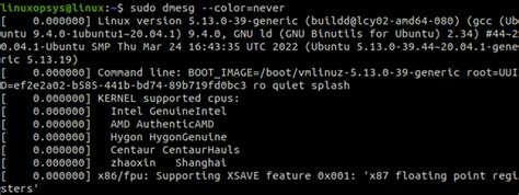 Dmesg Command In Linux Options Examples