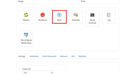 How To Boot A Vps Through The Vps Control Panel Servermania
