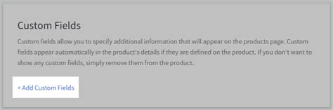 How To Create Custom Fields In Bigcommerce