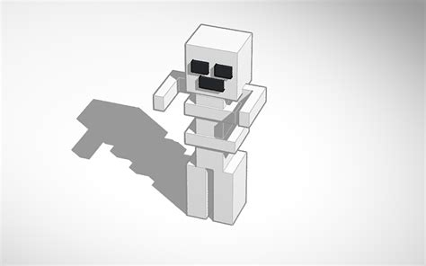3d Design Minecraft Skeleton Tinkercad