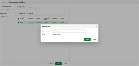 Step 4 Specify Vm And Network Settings Veeam Data Cloud For