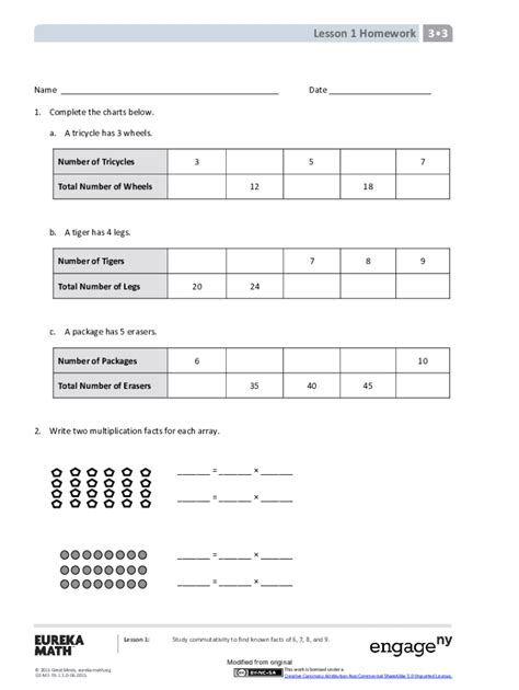 Fillable Online Lesson 1 Homework Module 3 Grade 3 Youtube Fax Email