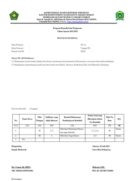 Program Remedial Dan Pengayaan Pdf