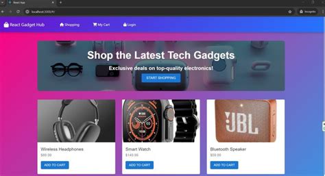 Harikrishna V On Linkedin React Webdevelopment Gadgethub Projectshowcase Learningjourney