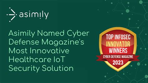Asimily Named Most Innovative Healthcare Iot Solution