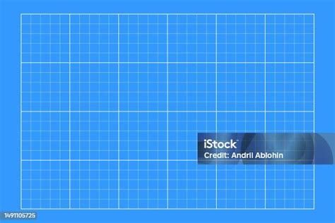 블루프린트 그리드 배경입니다 매트 절단 사무 기계 계획 도면 제도 플로팅 엔지니어링 또는 건축 측정을위한 체크 무늬 빈 템플릿