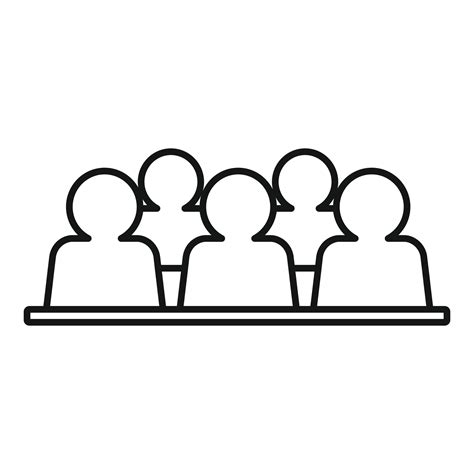 Audience Group Icon Outline Style 14539694 Vector Art At Vecteezy